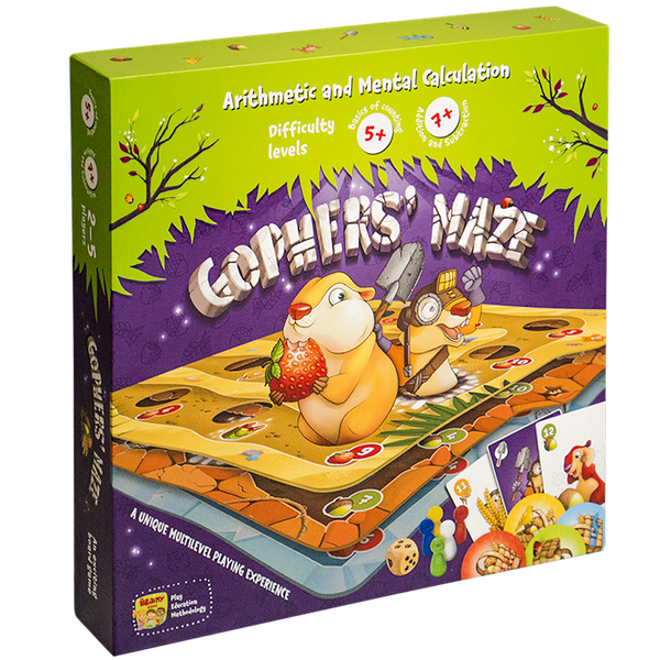 Gophers’ Maze - Buy best educational board games for kids – The Brainy Band